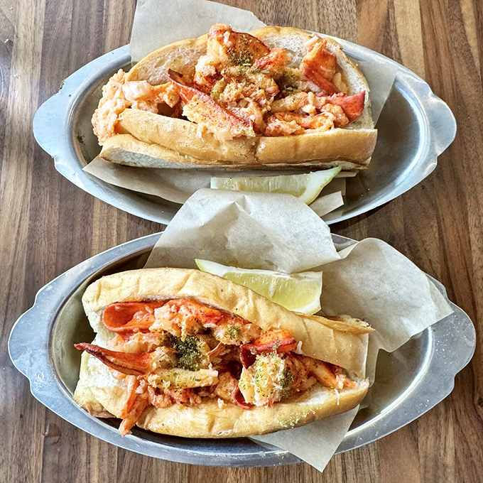 The lobster roll showdown: Maine-style versus Connecticut-style. Like choosing between Beatles and Stones&mdash;there's no wrong answer, just personal preference. 