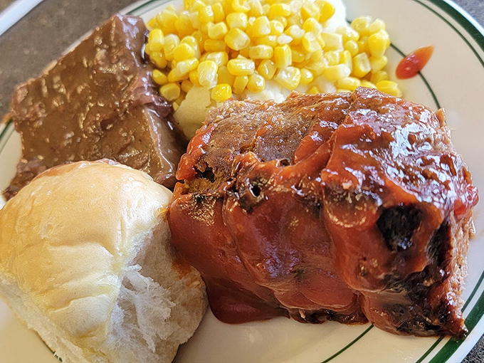 This meatloaf doesn't need a fancy introduction—it speaks the universal language of "I'll definitely need a nap after this" comfort.