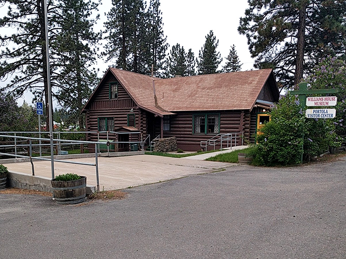 The Williams House Museum offers a rustic glimpse into Portola's past, when log cabins weren't just vacation rentals.