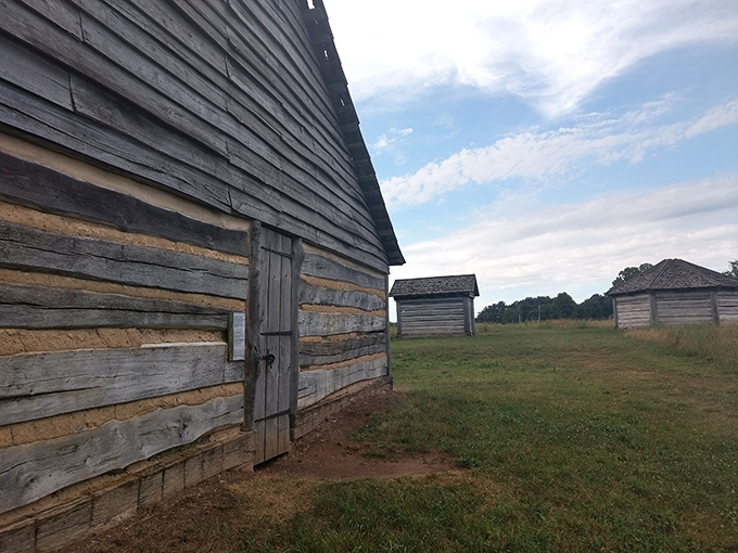 Step back in time with these rustic log structures, silent witnesses to the area's Native American heritage and the legacy of Tecumseh's brother.