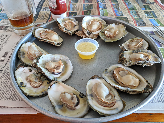 These oysters aren't dressed for a fancy party&mdash;they're showing up exactly as nature intended, briny and perfect with just a squeeze of lemon.