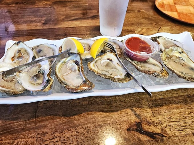 Fresh oysters on the half shell—nature's perfect appetizer. Just a squeeze of lemon and a dab of cocktail sauce is all these briny beauties need.