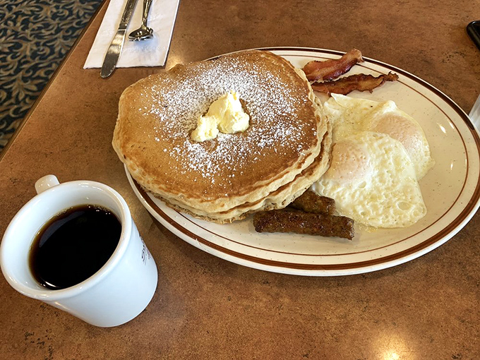 Pancakes dusted with powdered sugar and a pat of butter melting into golden perfection&mdash;breakfast's version of a standing ovation.