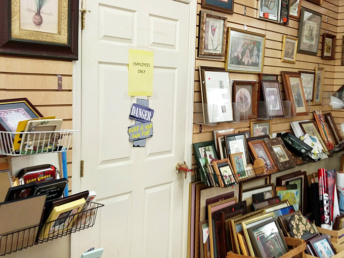 A gallery wall in the making&mdash;frames of every era waiting to embrace new memories or showcase forgotten art.