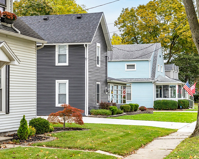 Waterville's residential streets showcase well-maintained homes with manicured lawns &ndash; neighborhoods where people still wave to passing cars.