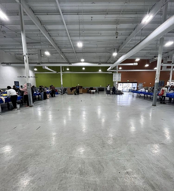 The warehouse's cavernous interior feels like the set of a reality show called "Extreme Bargain Hunters" that I'd definitely binge-watch.