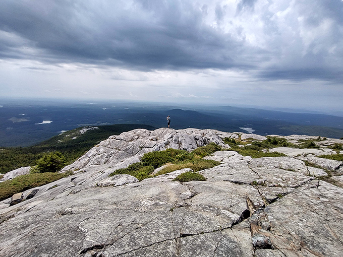 The summit scramble, where hikers become temporary mountain goats. That last push to the top separates the "I hiked it" from the "I almost hiked it."