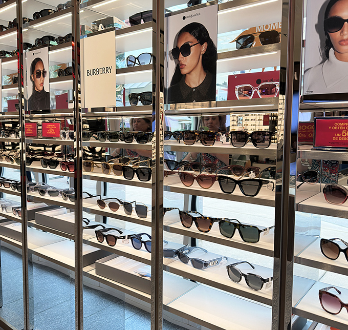 Designer sunglasses at outlet prices make everyone look like they belong on magazine covers.