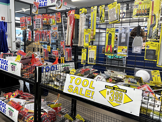 Tool paradise for the DIY dreamer. Like a well-stocked spice rack for home repair enthusiasts&mdash;everything you need for that weekend project.