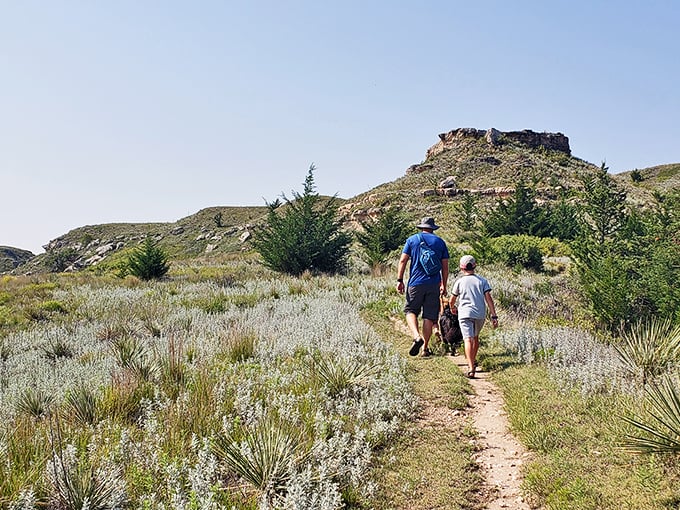 Hiking trails that prove Kansas isn't just flat farmland. These adventurers are discovering what Dorothy missed when she was so eager to leave.