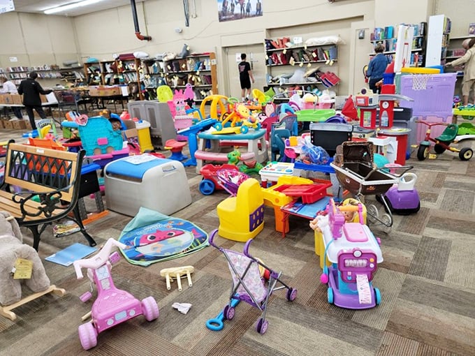 Childhood joy doesn't need a hefty price tag. This toy wonderland would make even Marie Kondo reconsider her minimalist ways.