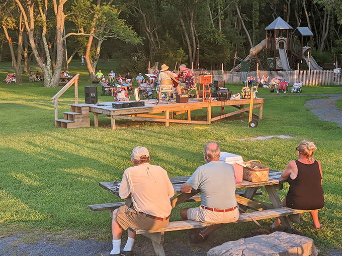 Families gather on this scenic pier, creating memories one peaceful moment at a time.