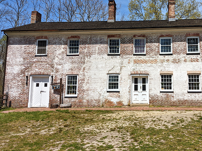 This weathered brick building has witnessed nearly two centuries of American history. If these walls could talk, they'd probably complain about modern construction materials.