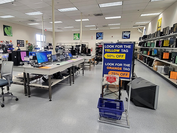 Laptop central displays working computers that cost less than a fancy dinner, perfect for students and professionals.