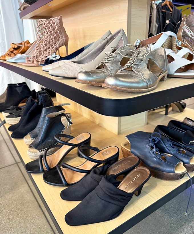 Shoe heaven awaits! From barely-worn designer heels to practical flats, each pair tells a story and awaits its second chapter.