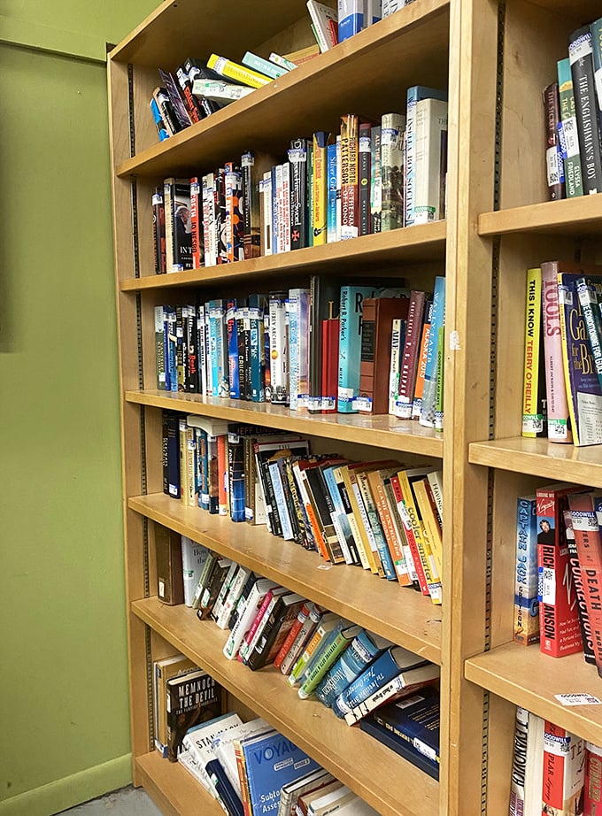 Each bookshelf tells a thousand stories&mdash;literally&mdash;with dog-eared paperbacks and coffee table tomes awaiting their next reader.