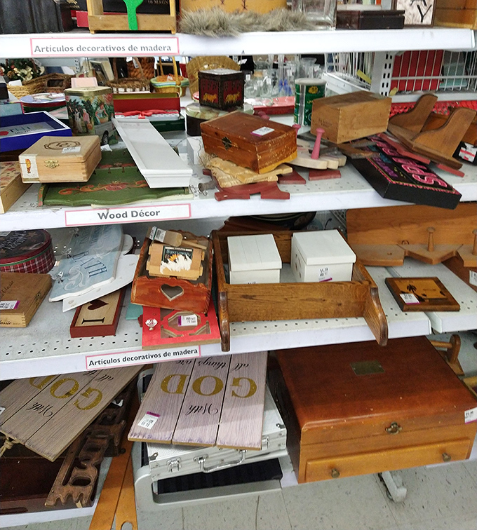 Wooden treasures waiting for new homes &ndash; from cigar boxes to jewelry chests, each with stories to tell.