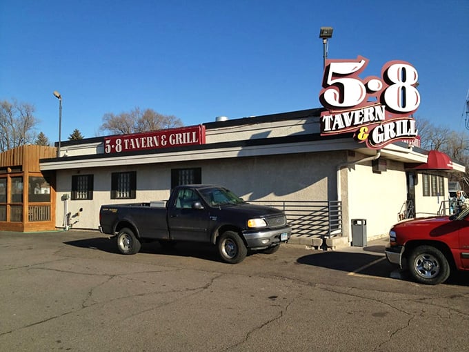 The 5-8 Tavern & Grill brings modern flair to the classic Juicy Lucy experience. Cheese-filled happiness in Maplewood!