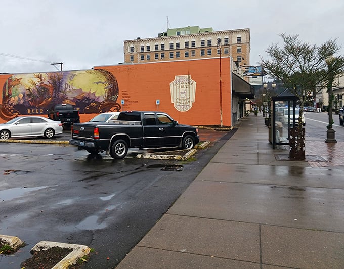 Rain-kissed streets tell stories of resilience - Aberdeen's working-class heart beats strong through every season.