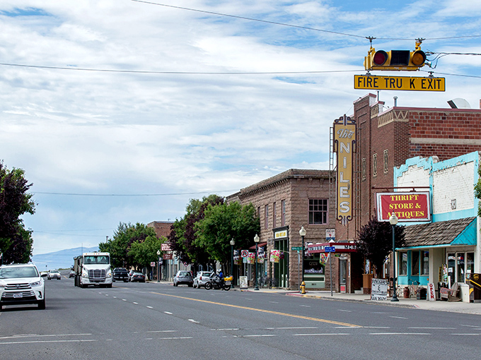 Alturas' brick-faced Main Street stands frozen in time, where thrift stores and fire trucks share the spotlight in this high desert Mayberry.