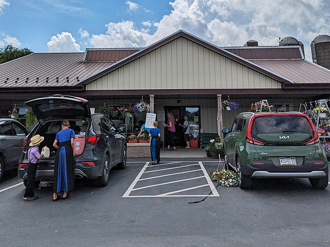 The Amish Farmers Market in Honey Brook &ndash; where shopping carts are optional but leaving empty-handed is impossible.