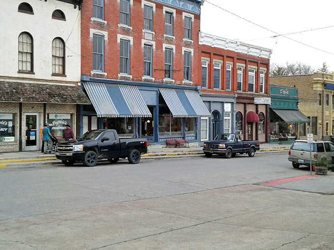 These historic buildings have been watching river traffic for over a century, standing as proud sentinels of time.