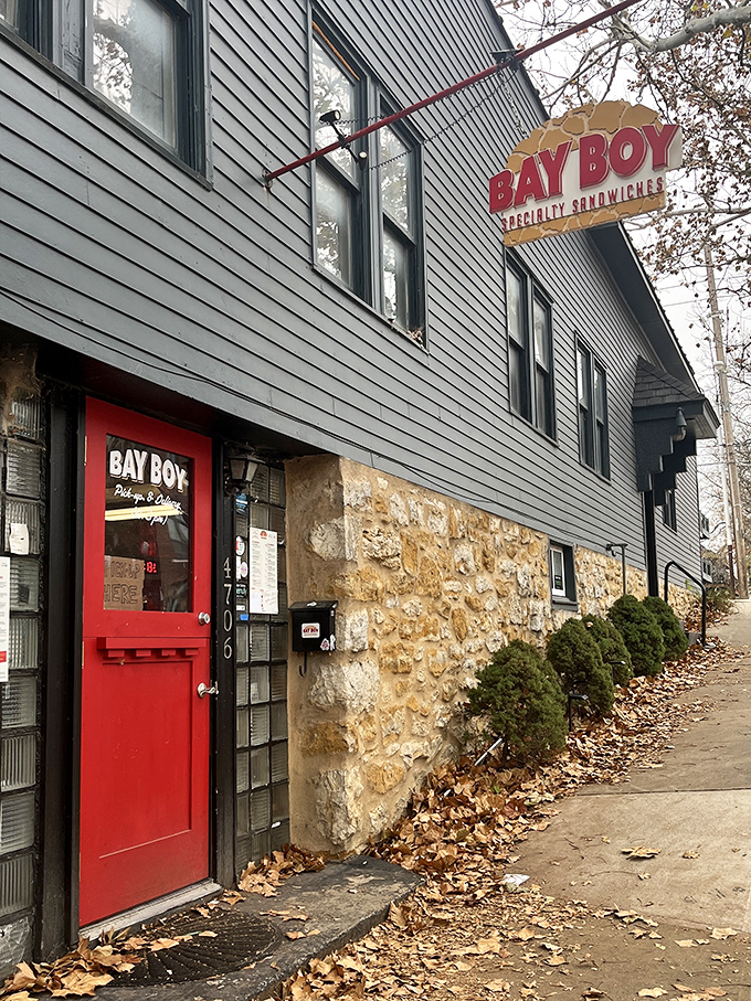 A red door in Kansas City means business - specifically the business of crafting perfect sandwiches.