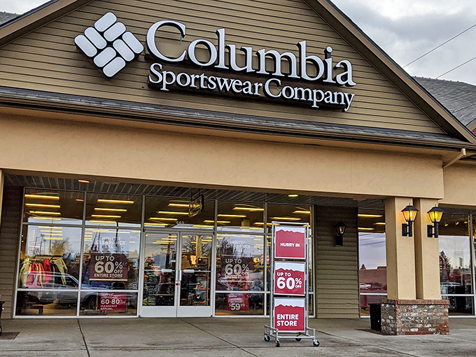 Nike's mountain kingdom in Bend! Where outdoor enthusiasts and bargain hunters unite under the banner of that iconic swoosh.