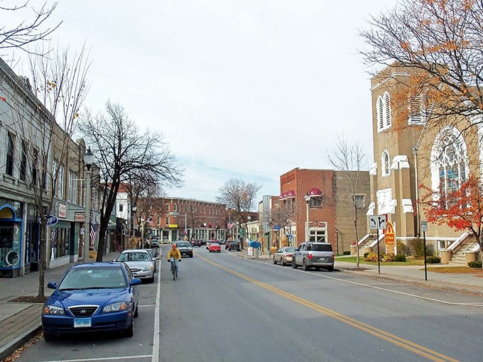 Bennington's historic downtown invites you to stroll without spending, where window shopping costs nothing but delivers priceless small-town charm.