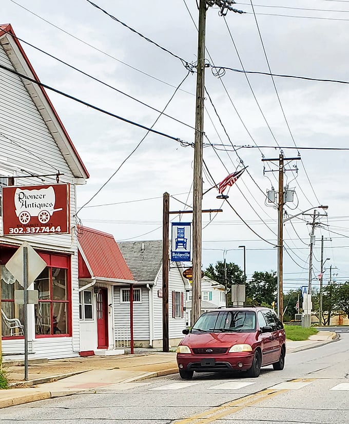 Bridgeville's antique shops beckon with the promise of yesterday's treasures waiting for tomorrow's homes.