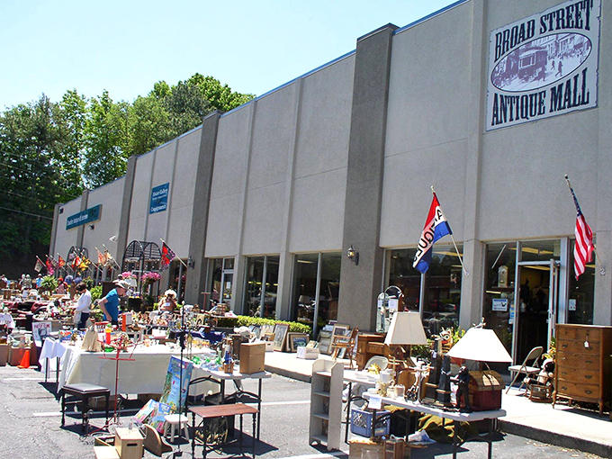 Broad Street's antique corridor beckons with promises of incredible finds and nostalgic shopping adventures.