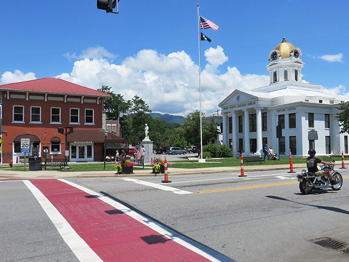 Bryson City's authentic mountain main street proves that real charm can't be manufactured - only discovered in places like this.