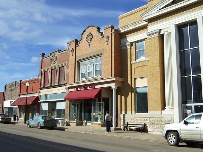 Carrington's Garden Gate beckons like a secret entrance to small-town magic, where every storefront tells stories.