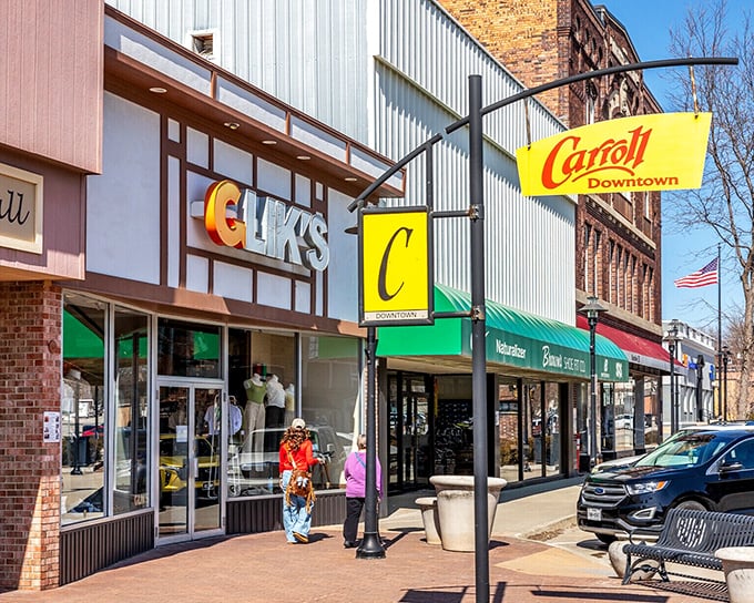 Carroll's downtown shopping district proves you don't need big-city prices to find small-town treasures.