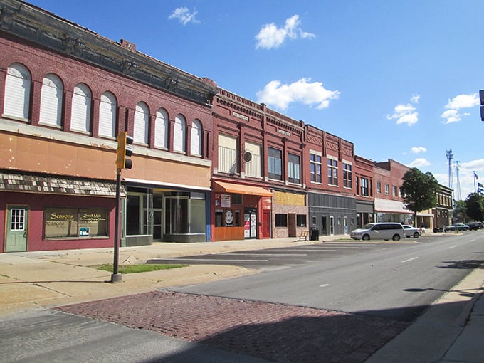 This is the kind of Main Street where Andy Griffith would feel right at home, peaceful and unhurried.