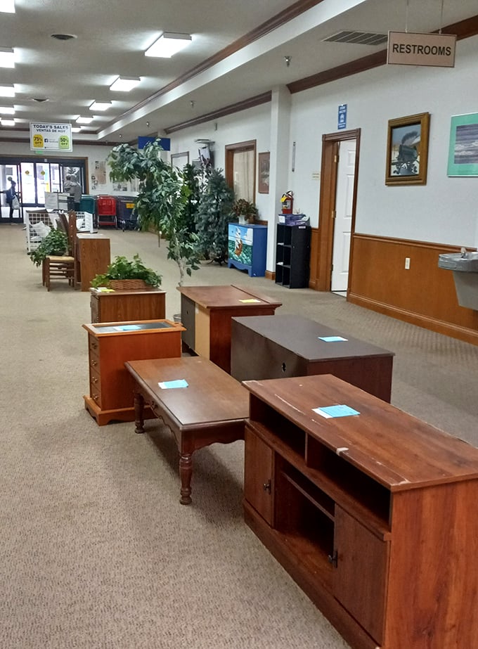 The spacious interior layout proves that good organization can make even the most overwhelming shopping experience feel like pure joy.