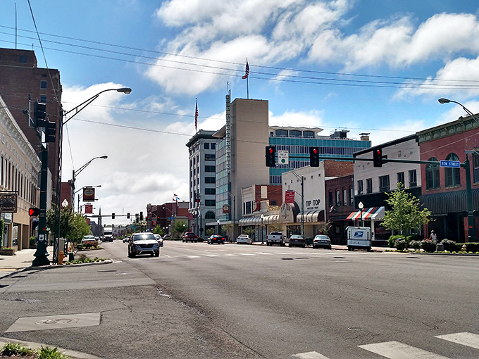 Fort Smith's Main Street stretches like a timeline of American dreams, each building holding memories worth preserving.
