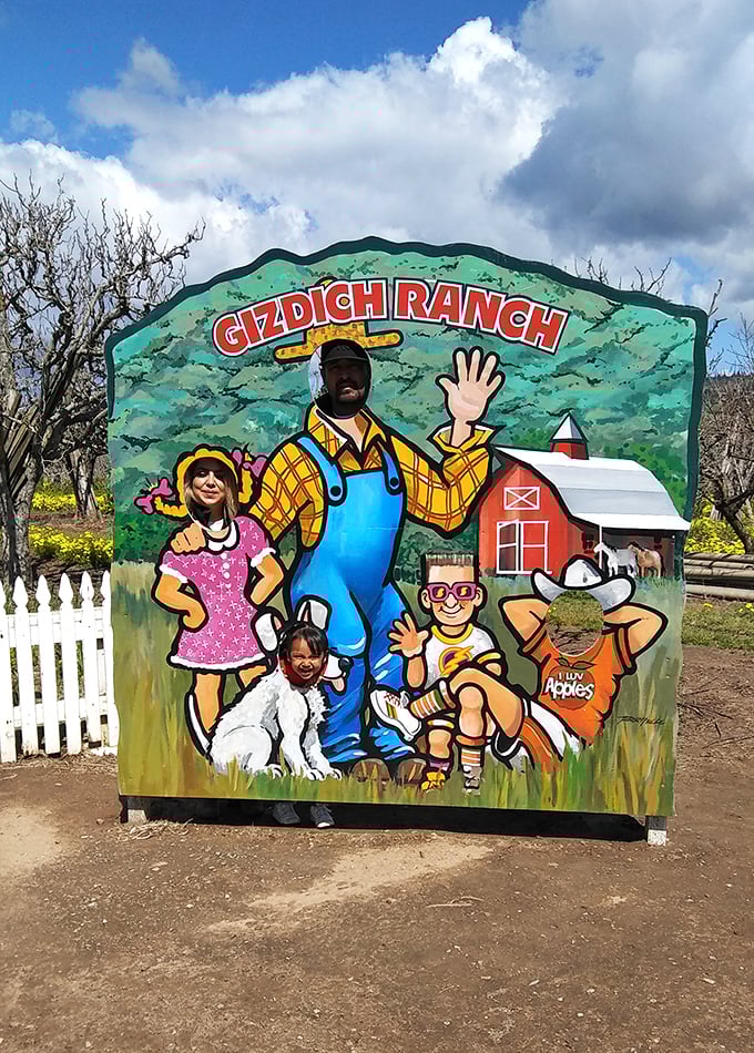 Farm cutout that screams "memories in the making!" Gizdich Ranch welcomes berry hunters with country charm.
