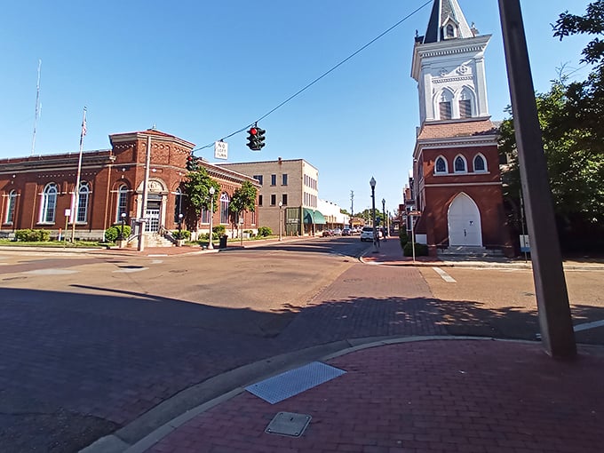 Greenwood's courthouse stands tall and proud, anchoring a downtown where neighbors still wave from their front porches.