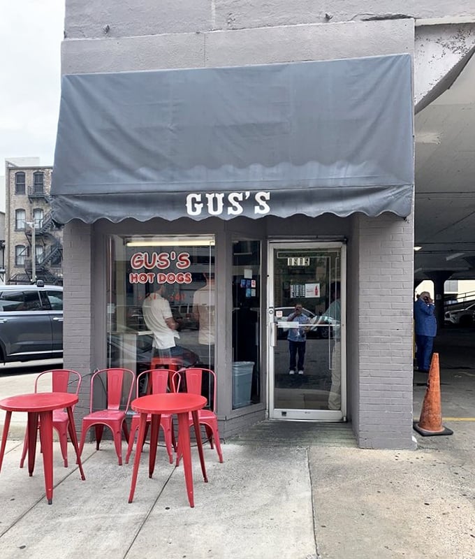 Gus's tiny storefront proves the old wisdom: the smaller the hot dog joint, the bigger the flavor inside.