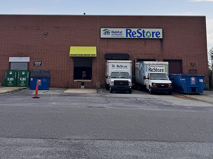 Habitat's ReStore looks serious because it means business - home improvement heaven for the DIY crowd awaits inside.
