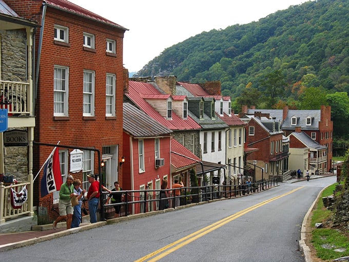 Harpers Ferry's hillside streets cascade down like a historical waterfall. If these buildings could talk, they'd need their own History Channel series.