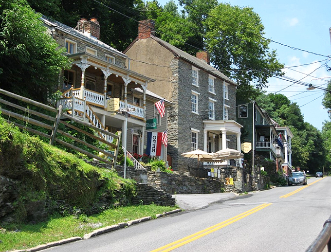 Harpers Ferry's hillside homes and businesses create a living postcard that's been captivating visitors since Thomas Jefferson stopped by for the view.
