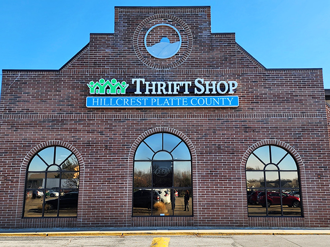 Hillcrest's beautiful brick building could pass for a charming small-town library. Those arched windows frame the treasures waiting inside!