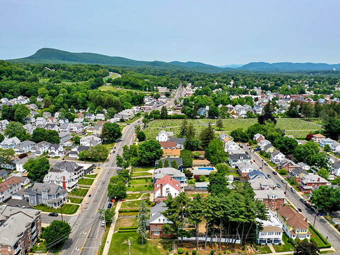 Holyoke's canal system weaves through downtown like liquid history flowing toward tomorrow's possibilities.