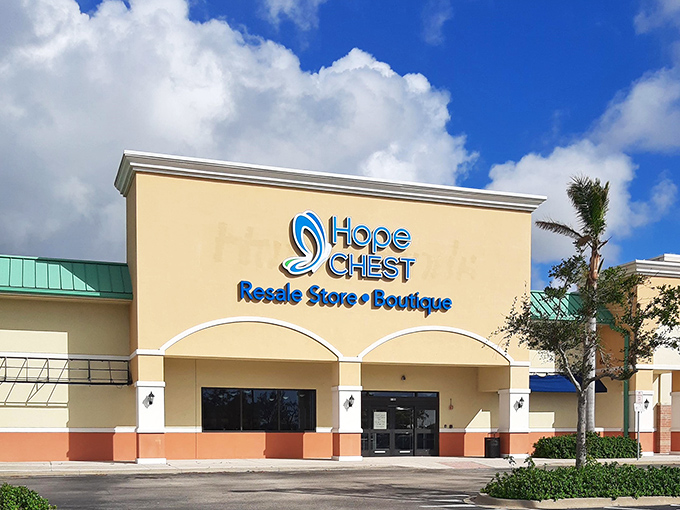 Hope Chest's polished exterior suggests organization levels that would make Marie Kondo weep tears of pure retail joy.