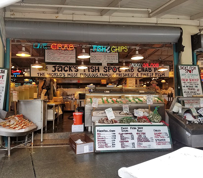 Jack's Fish Spot proves that Pike Place Market's best treasures are often tucked away in the most unexpected corners.