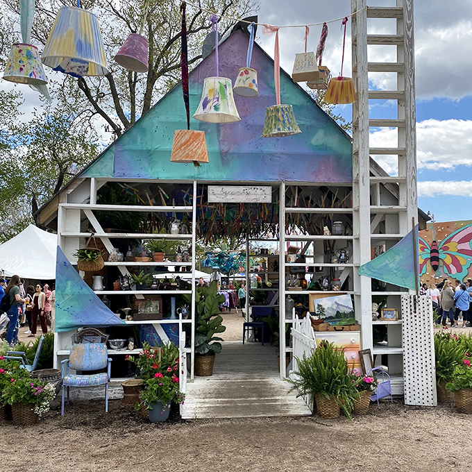 When lampshades hang like party decorations, you know you've found Nebraska's most whimsical treasure hunt.