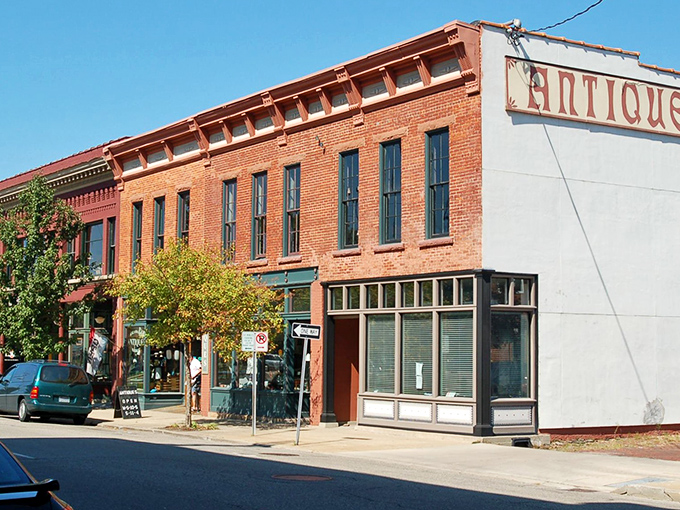 Kalamazoo Antique Market: "These historic brick buildings don't just house antiques&mdash;they are antiques. A street where time stands beautifully still."