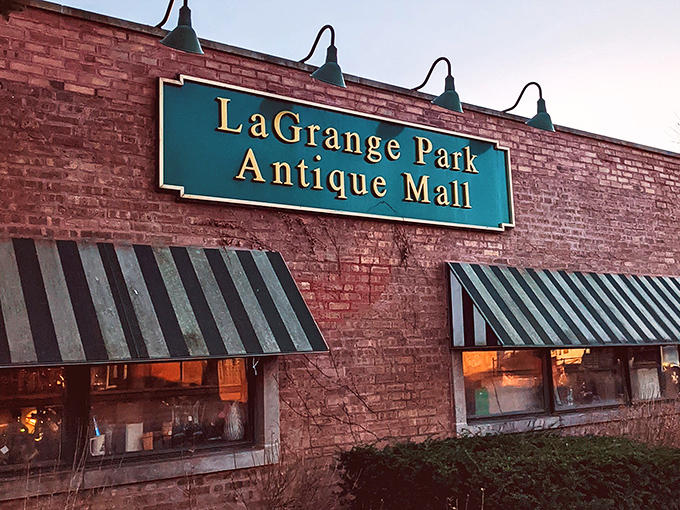 La Grange Park's brick building houses more vintage surprises than you'd expect from its modest street presence.